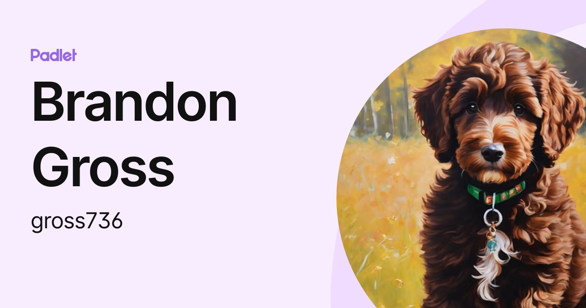 Brandon Gross (gross736) profile | Padlet