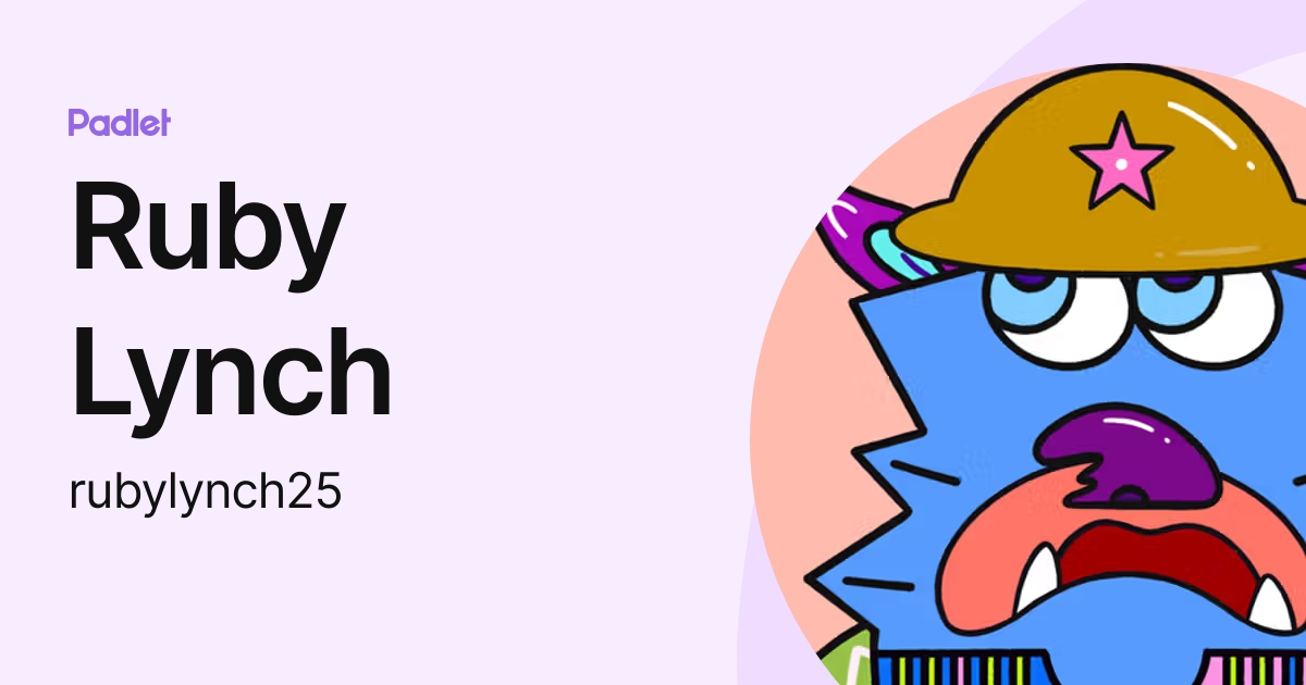 Ruby Lynch (rubylynch25) profile | Padlet