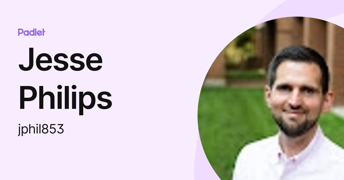 Jesse Philips (jphil853) profile | Padlet