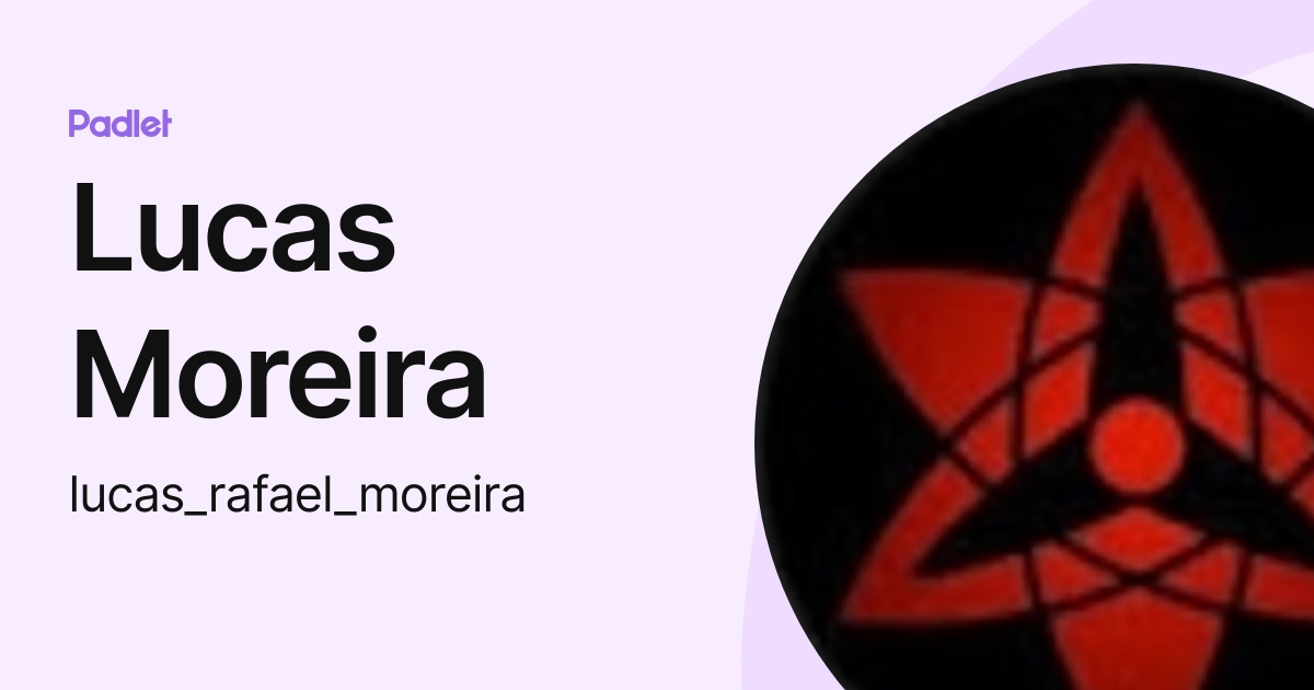 Lucas Moreira (lucas_rafael_moreira) profile | Padlet