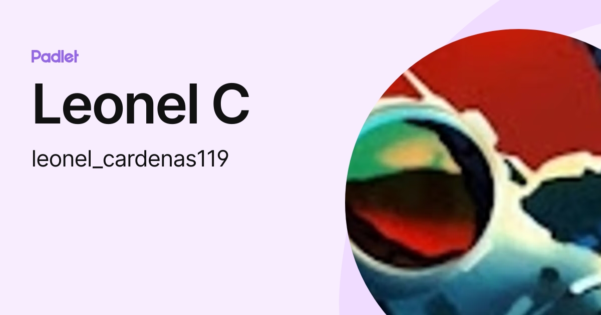 Leonel C (leonel_cardenas119) profile | Padlet