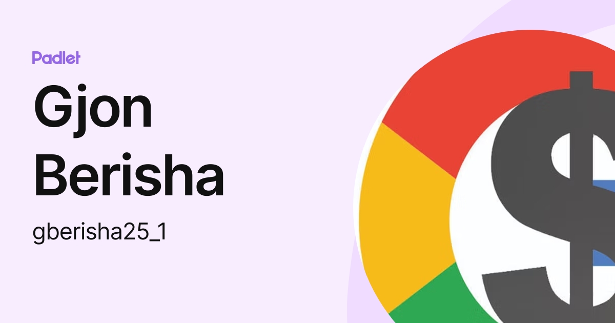 Gjon Berisha (gberisha25_1) profile | Padlet