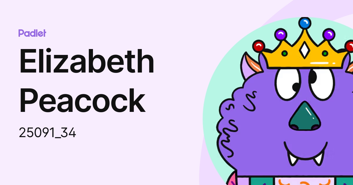 Elizabeth Peacock (25091_34) profile | Padlet