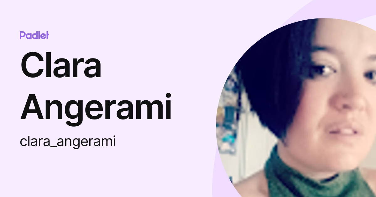 Clara Angerami (clara_angerami) profile | Padlet