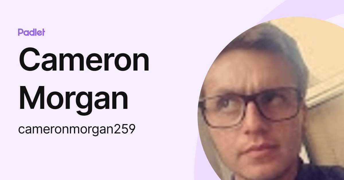 Cameron Morgan (cameronmorgan259) profile | Padlet