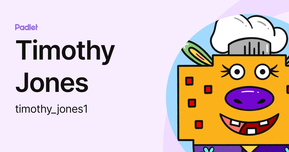 Timothy Jones (timothy_jones1) profile | Padlet