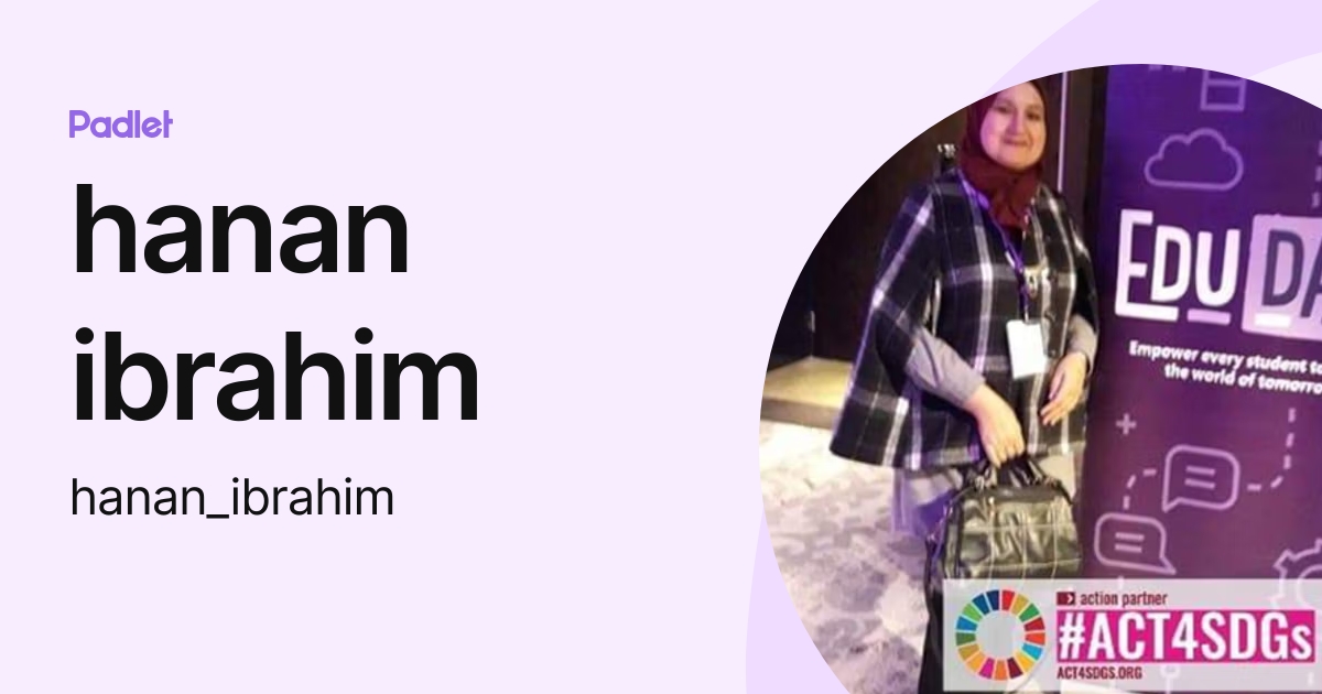 hanan ibrahim (hanan_ibrahim) profile | Padlet