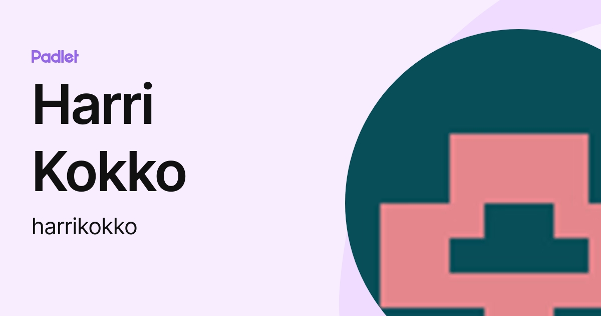 Harri Kokko (harrikokko) profile | Padlet