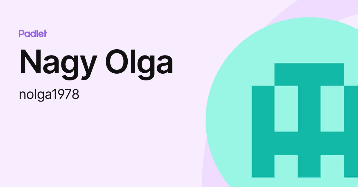 Nagy Olga (nolga1978) profile | Padlet