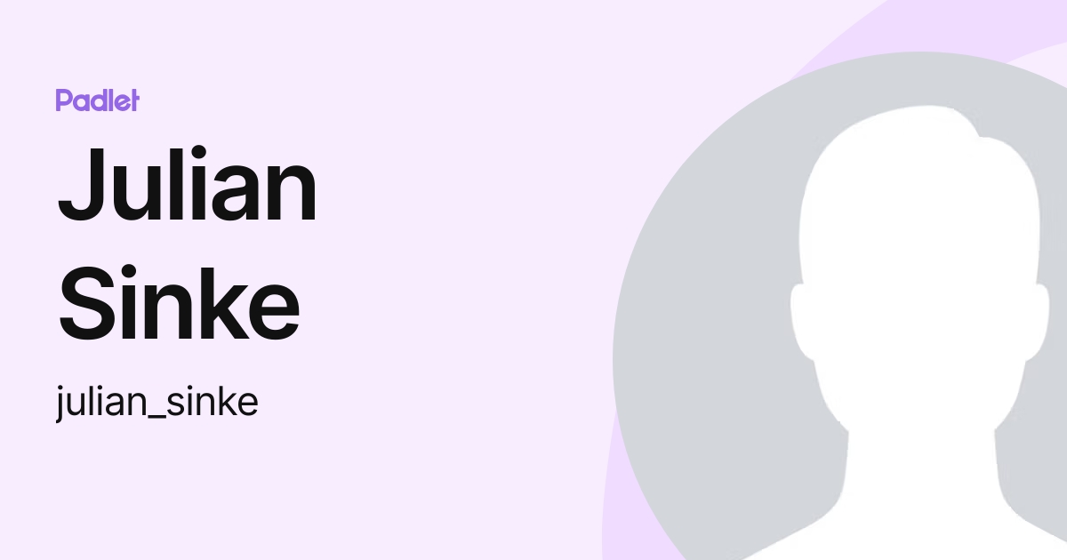 Julian Sinke (julian_sinke) profile | Padlet