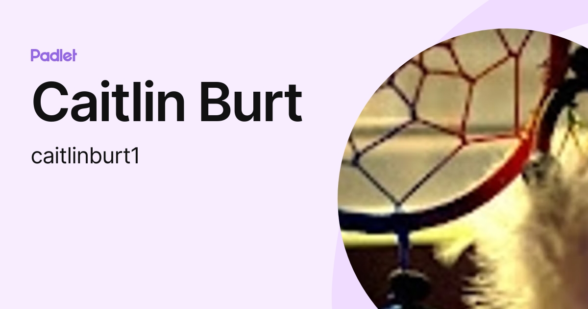 Caitlin Burt (caitlinburt1) profile | Padlet