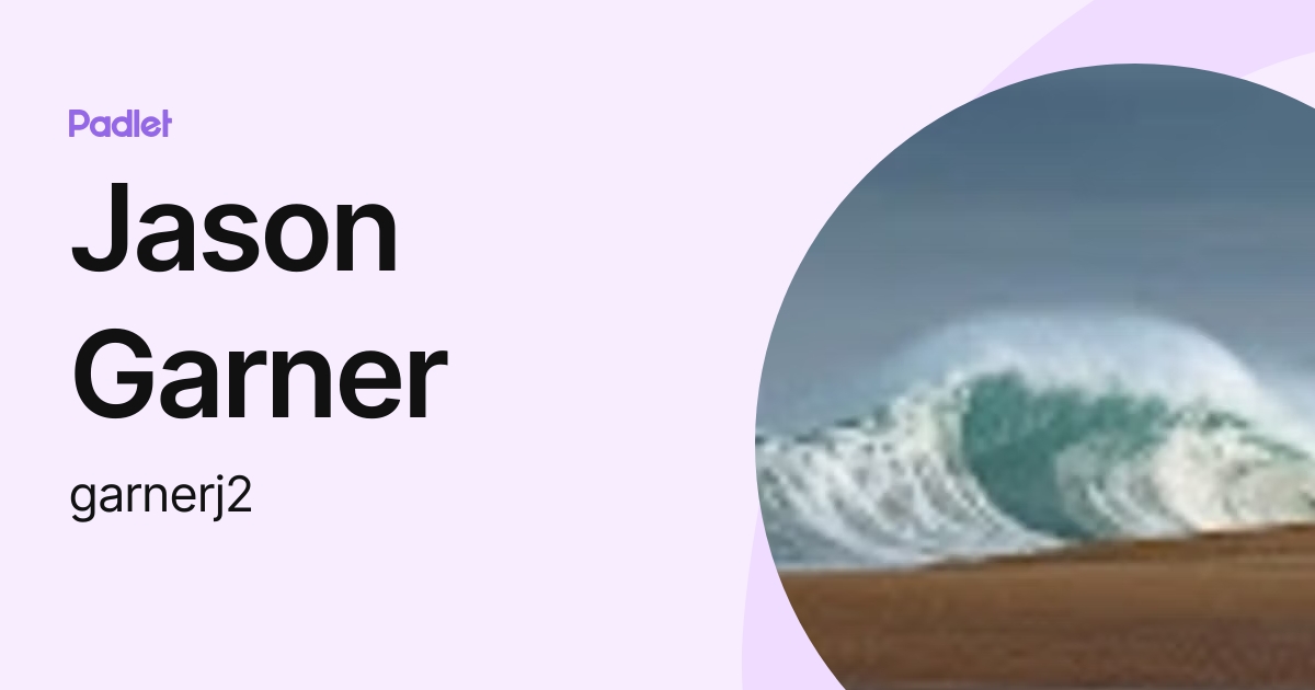 Jason Garner (garnerj2) profile | Padlet