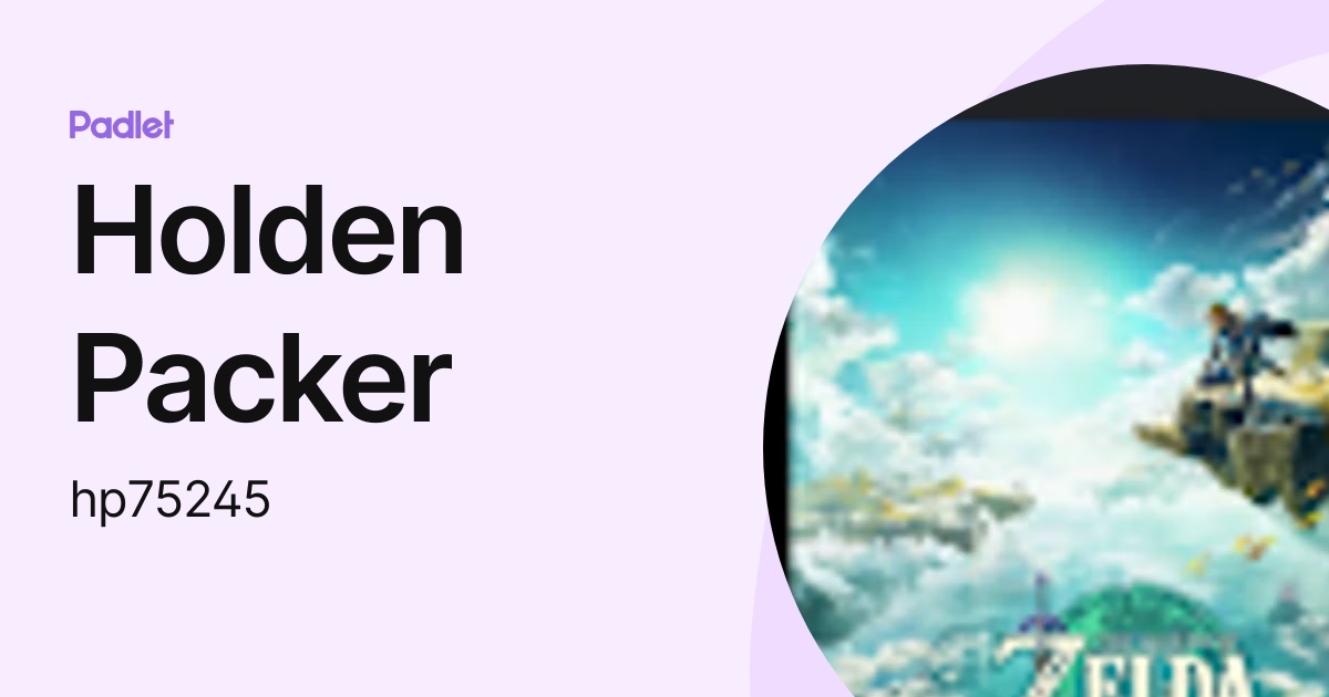 Holden Packer (hp75245) profile | Padlet