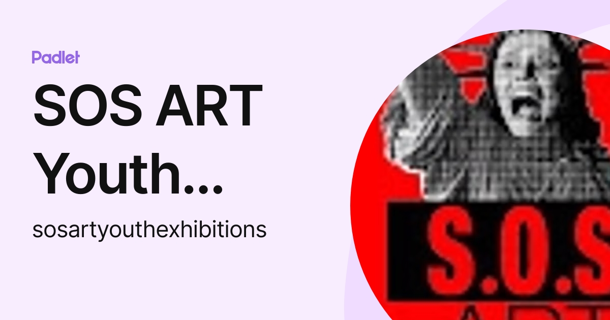 SOS ART Youth Exhibition and Events (sosartyouthexhibitions) profile ...