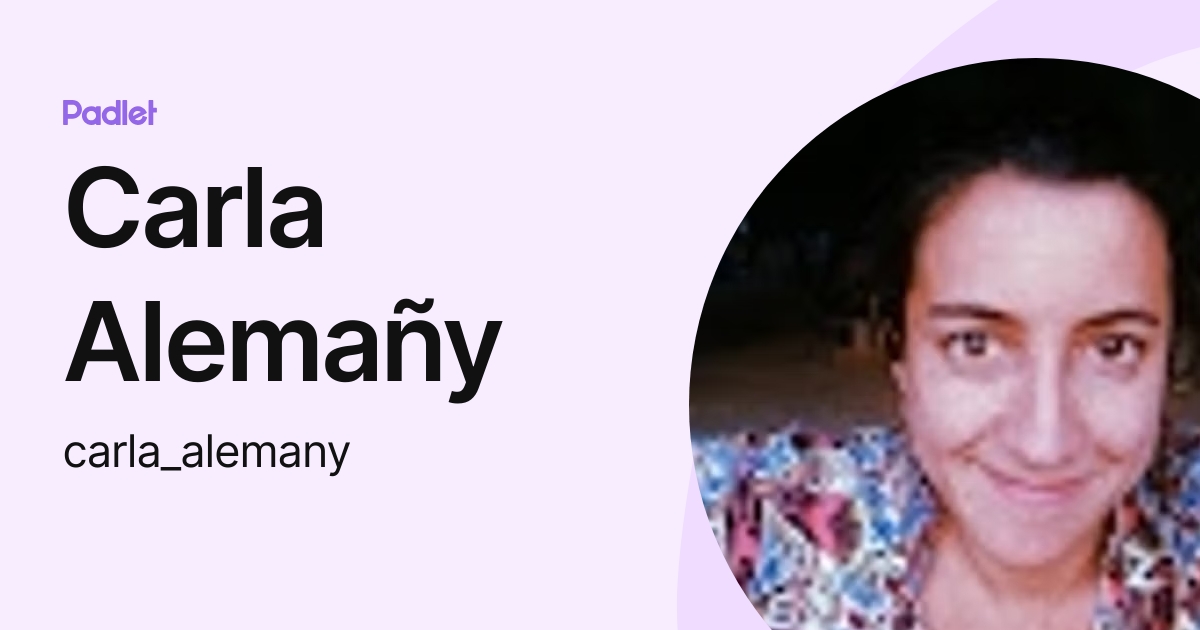 Carla Alemañy (carla_alemany) profile | Padlet