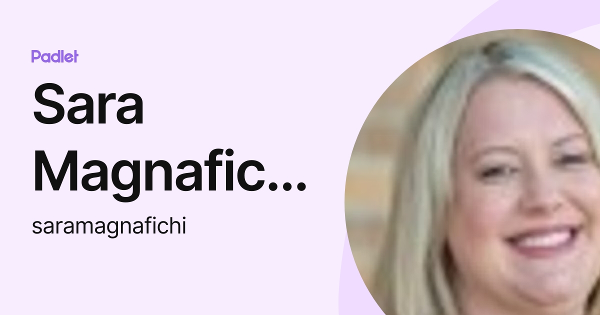 Sara Magnafichi (saramagnafichi) profile | Padlet