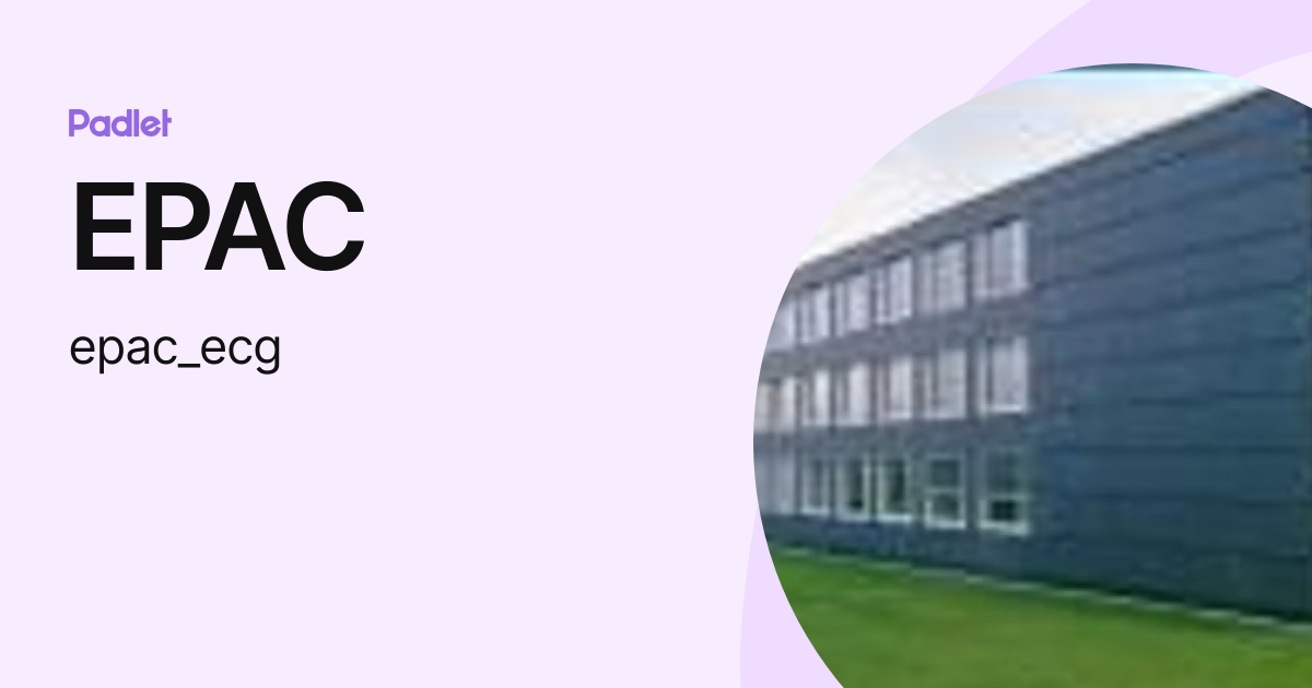 EPAC (epac_ecg) profile | Padlet
