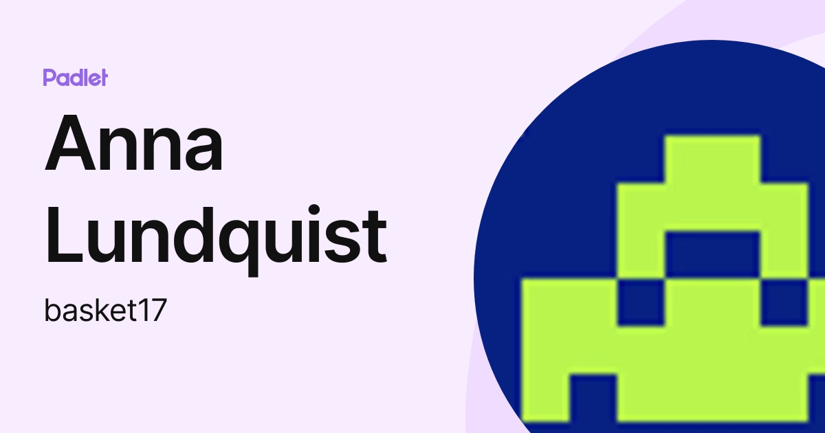 Anna Lundquist (basket17) profile | Padlet
