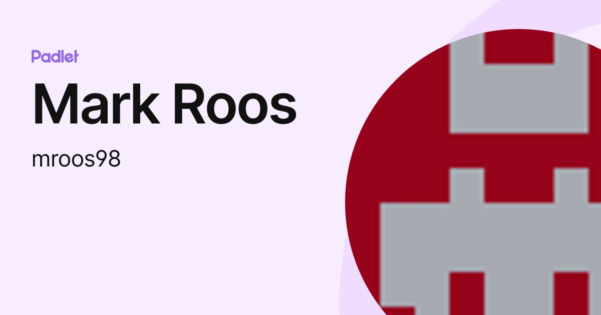 Mark Roos (mroos98) profile | Padlet