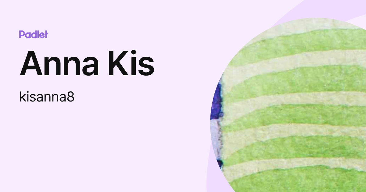 Anna Kis (kisanna8) profile | Padlet
