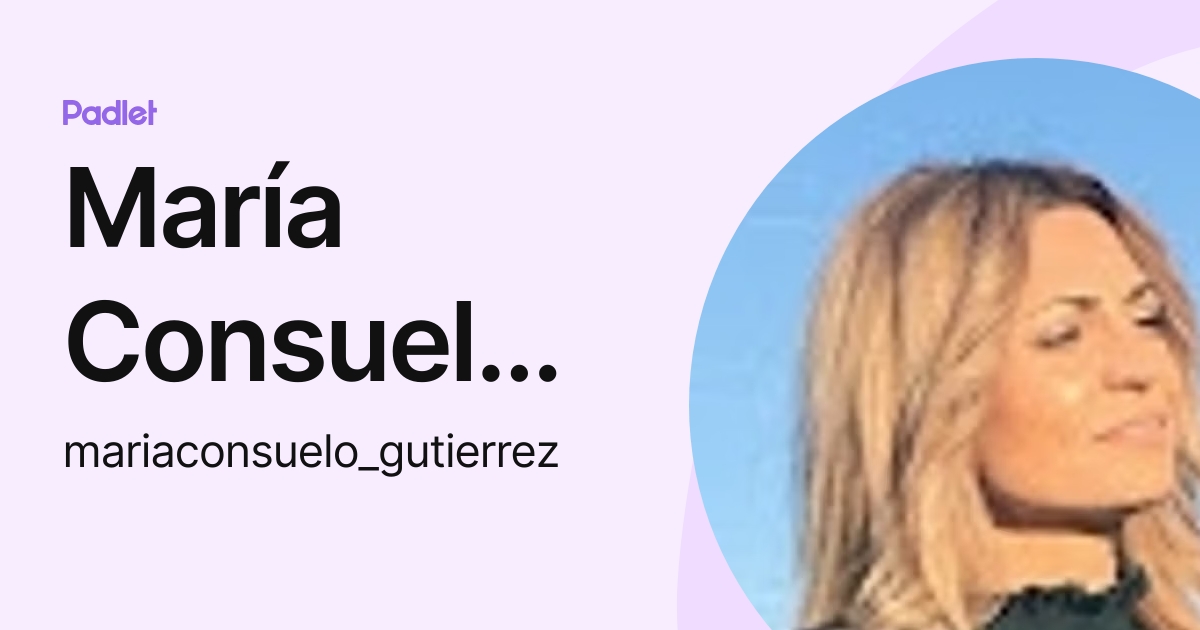 María Consuelo Gutíerrez Martínez (mariaconsuelo_gutierrez) profile ...