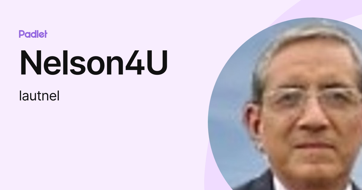 Nelson4U (lautnel) perfil | Padlet