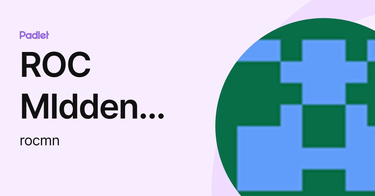 ROC MIdden Nederland (rocmn) profile | Padlet