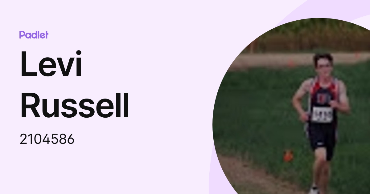 Levi Russell (2104586) profile | Padlet