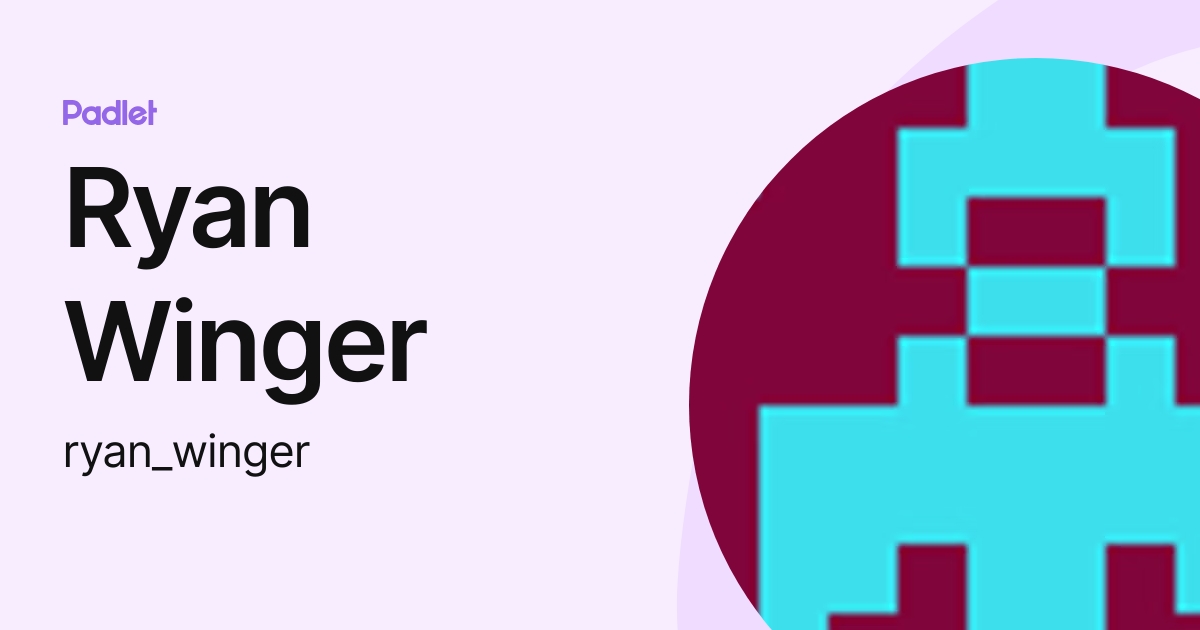 Ryan Winger (ryan_winger) profile | Padlet