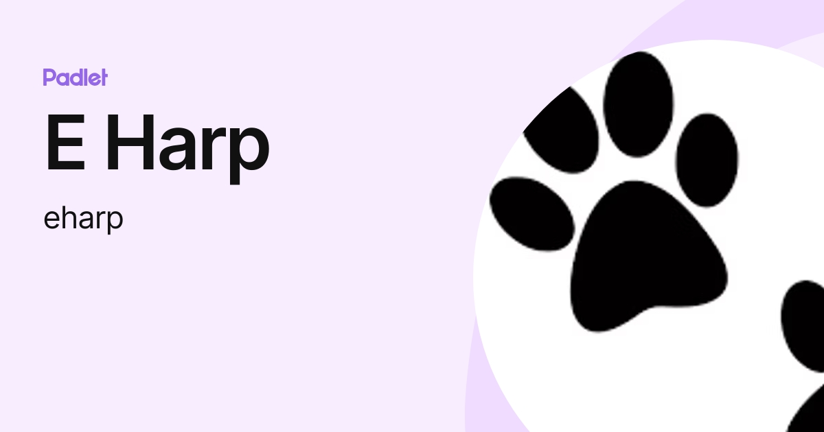 E Harp (eharp) profile | Padlet