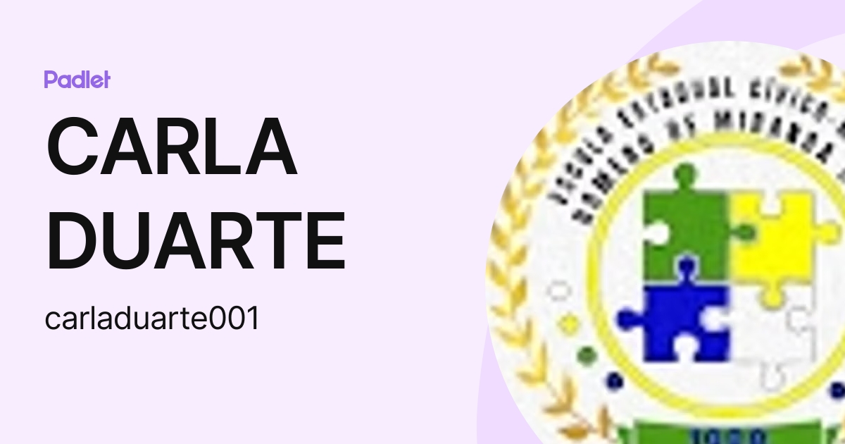 CARLA DUARTE (carladuarte001) profile | Padlet