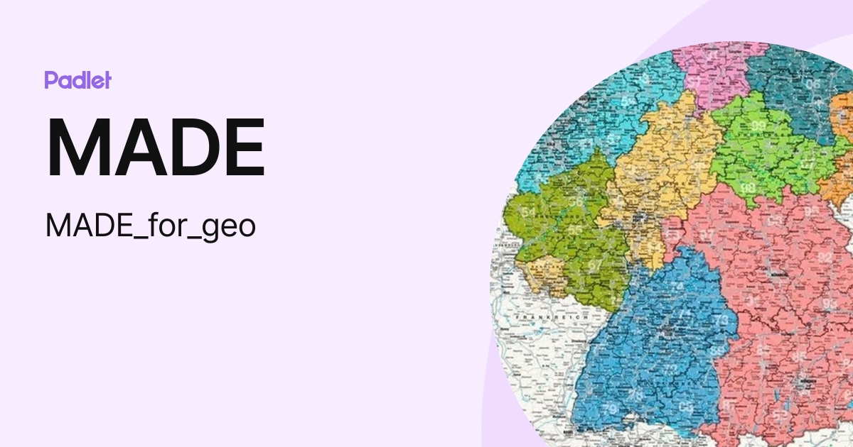 MADE (MADE_for_geo) profile | Padlet