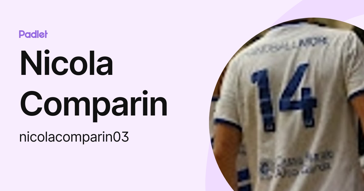 Nicola Comparin (nicolacomparin03) profile | Padlet