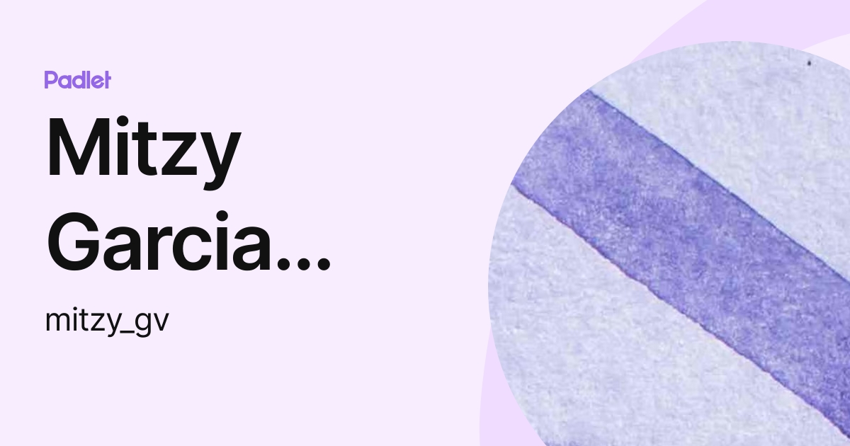 Mitzy Garcia Villalobos (mitzy_gv) profile | Padlet