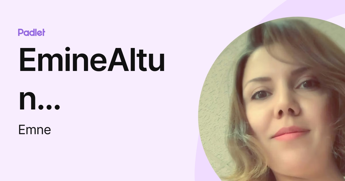 EmineAltun (yemeklerim) (Emne) profile | Padlet