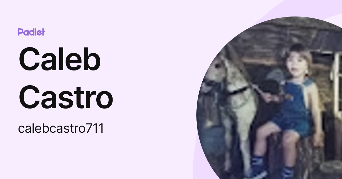 Caleb Castro (calebcastro711) profile | Padlet