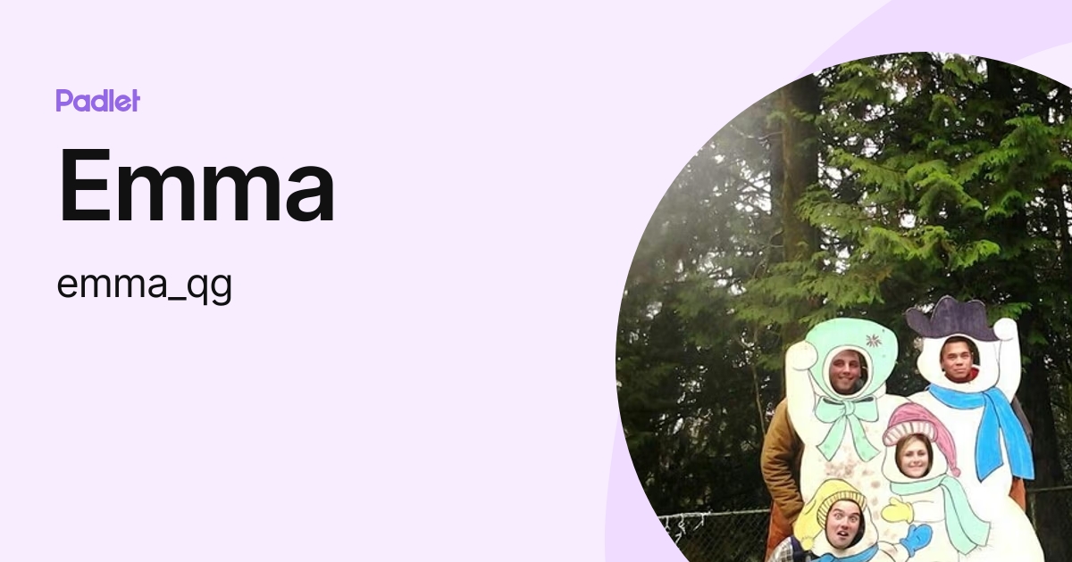 Emma (emma_qg) profile | Padlet