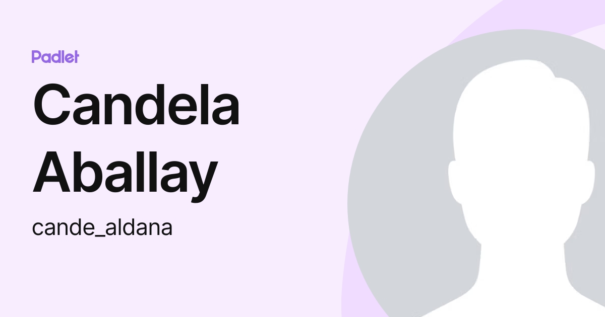 Candela Aballay (cande_aldana) profile | Padlet