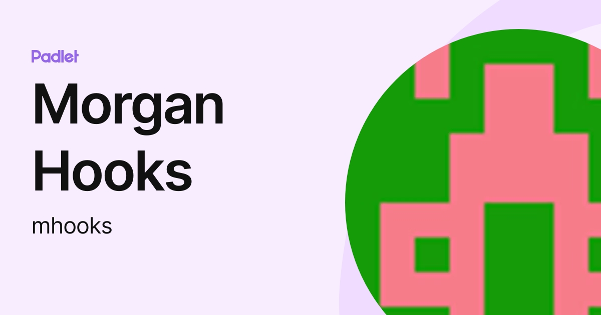 Morgan Hooks (mhooks) profile | Padlet