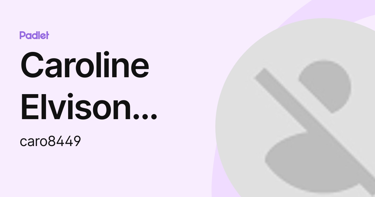Caroline Elvison Bjørn 8A Holluf Pile Skole (caro8449) profile | Padlet
