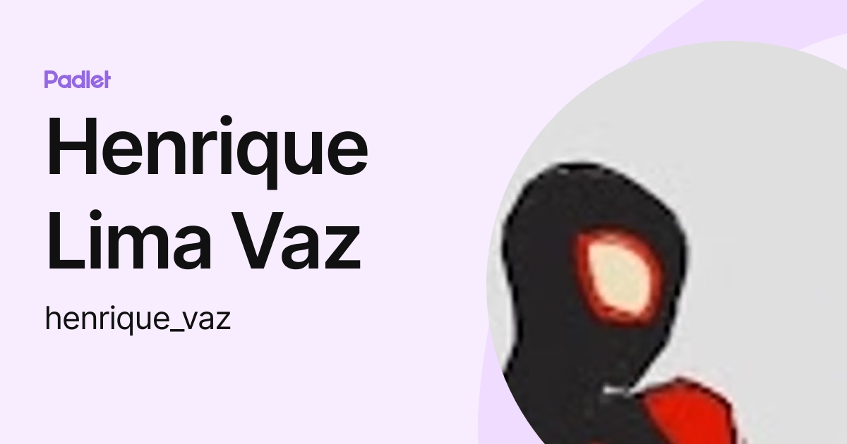 Henrique Lima Vaz (henrique_vaz) profile | Padlet