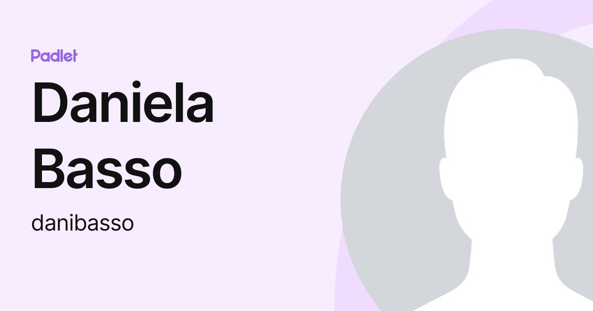 Daniela Basso (danibasso) profile | Padlet