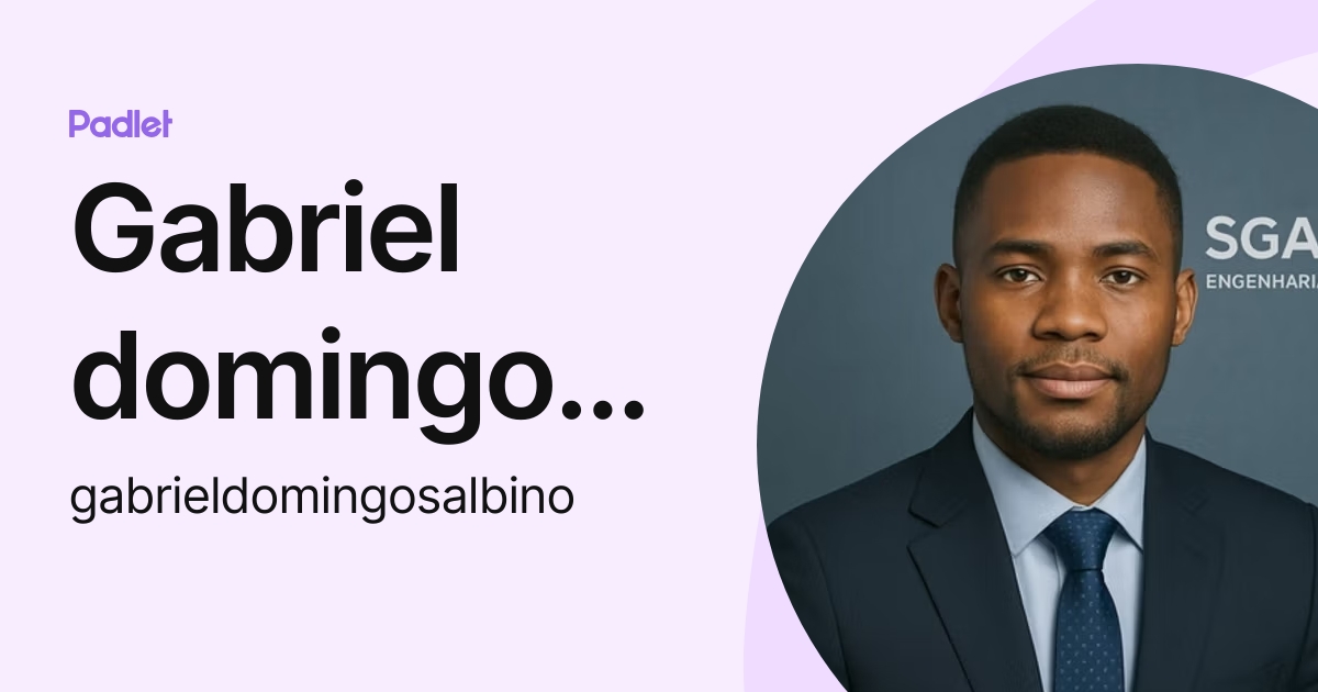 Gabriel domingos Albino (gabrieldomingosalbino) profile | Padlet