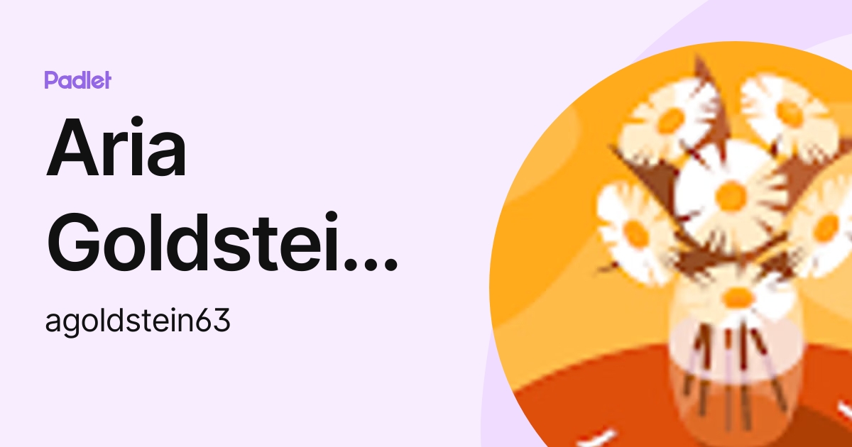 Aria Goldstein (DO - BOLSA) (agoldstein63) profile | Padlet