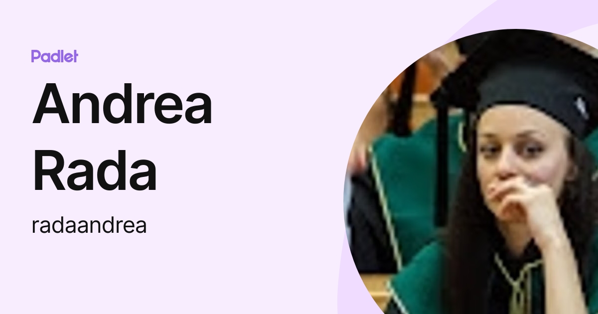 Andrea Rada (radaandrea) profile | Padlet