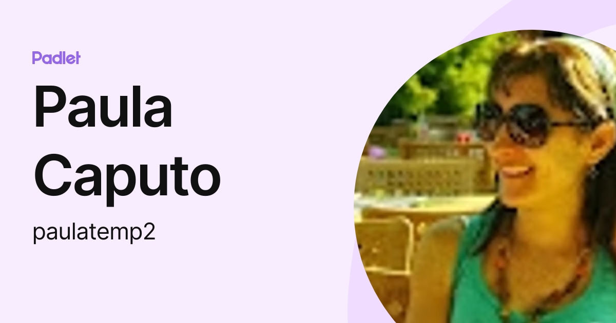 Paula Caputo (paulatemp2) perfil | Padlet