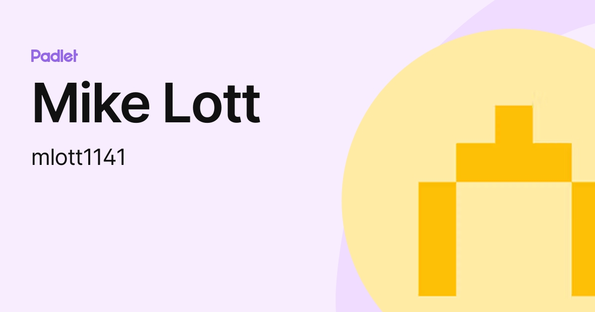 Mike Lott (mlott1141) profile | Padlet