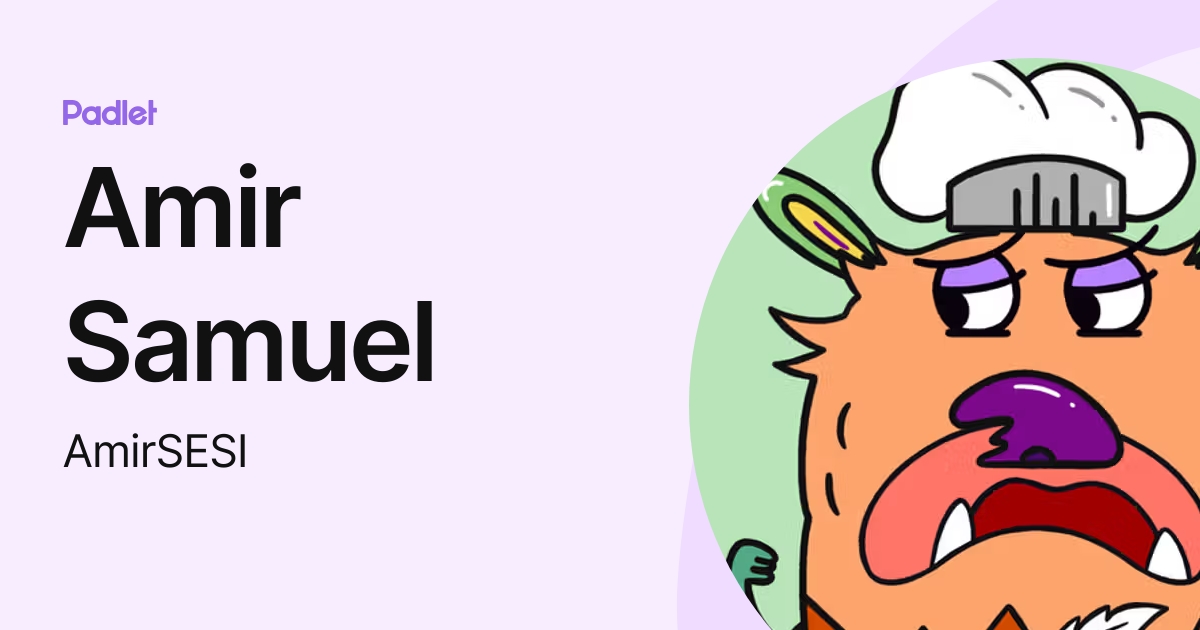 Amir Samuel (AmirSESI) profile | Padlet
