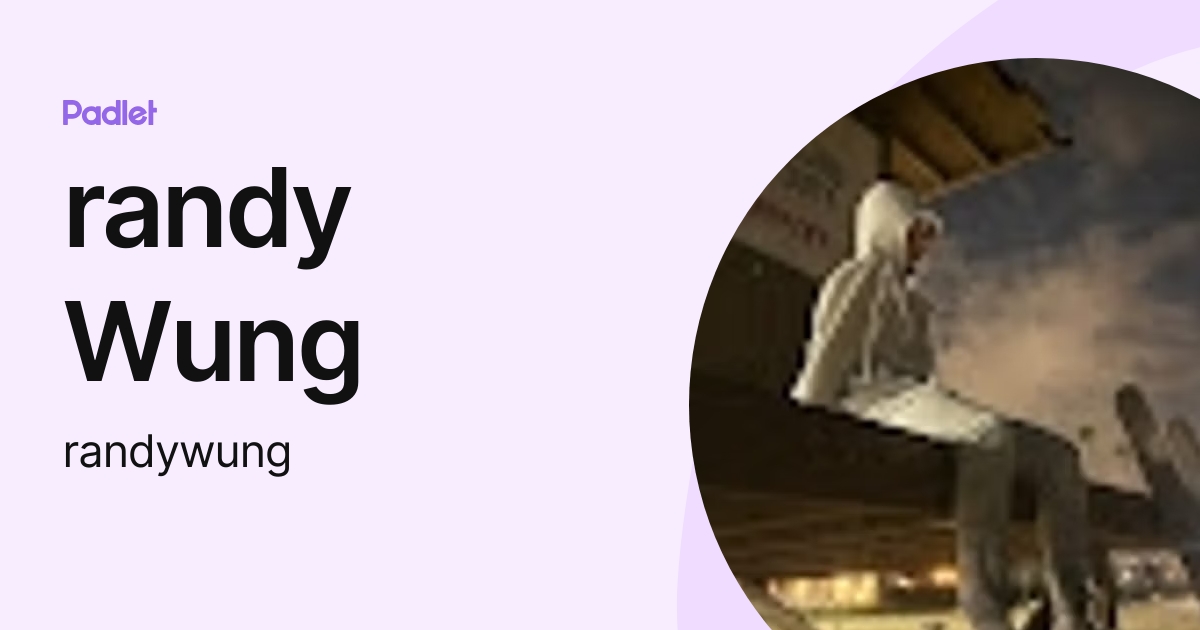 randy Wung (randywung) profile | Padlet