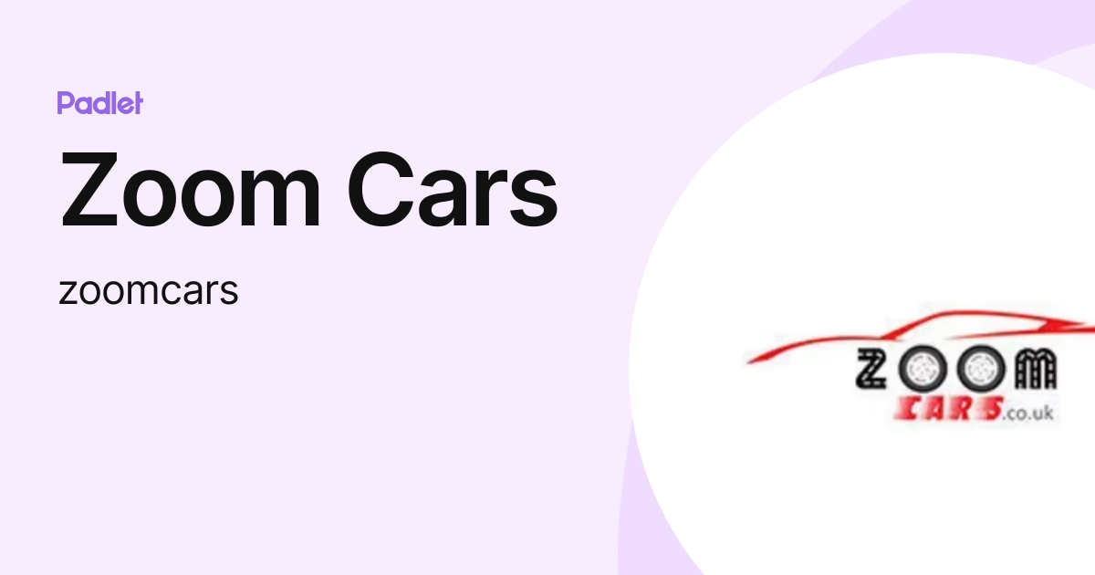 Zoom Cars (zoomcars) profile | Padlet